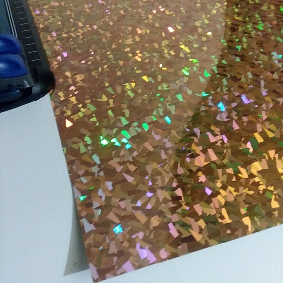 Tops | Gold Holographic Htv Transfer Vinyl Cricut | Poshmark